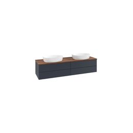 Villeroy & Boch V&B Waschtischunterschrank mit Frontstruktur, mit Beleuchtung Antao 160x50cm, WBP-farbe w. wal, md bl. m Lac ; Villeroy & Boch (L28112HG)