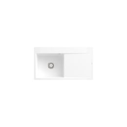 Villeroy & Boch V&B b&uuml;ndige Sp&uuml;le Subway Style 50 Flat li, m Abl.garn, Hand., sn wh. C-plus ; Villeroy & Boch (33521FKG)