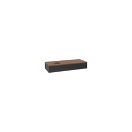 Villeroy & Boch V&B Waschtischunterschrank ohne Frontstruktur Antao 120x19x50cm, WBP-farbe w. wal, bla m Lac ; Villeroy & Boch (K11012PD)