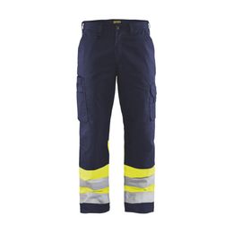BLAKL&Auml;DER Blakl&auml;der Warnschutz-Bundhose, gelb / marineblau, Konfektionsgr&ouml;&szlig;e DE: 48 (156418118933C48)