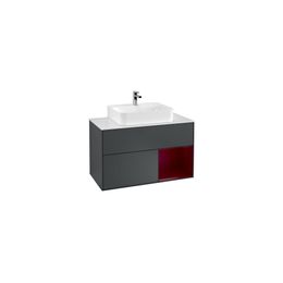 Villeroy & Boch V&B Waschtischunterschrank Finion 100, Pl we m, Reg re Peo, md bl. m Lac ; Villeroy & Boch (F121HBHG)
