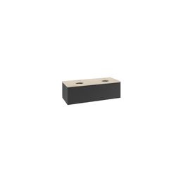 Villeroy & Boch V&B Waschtischunterschrank mit Frontstruktur Antao 120x36x50cm, HL, WBP botti., bla m Lac ; Villeroy & Boch (K35153PD)