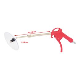 KS Tools Teleskop-Druckluft-Ausblaspistole 90-190mm mit Schutzschild (515.1906)