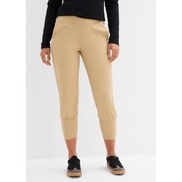 bonprix Capri-Hose aus softem Material, beige