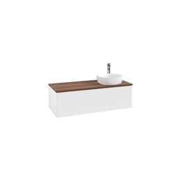 Villeroy & Boch V&B Waschtischunterschrank ohne Frontstruktur, mit Beleuchtung Antao 120x36x50cm, HL, WBP w. wal, wh. m Lac ; Villeroy & Boch (L34052MT)