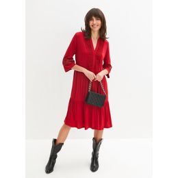 bonprix Tunika-Kleid aus softer Viskose, rot, Viskose