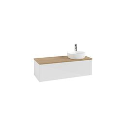 Villeroy & Boch V&B Waschtischunterschrank ohne Frontstruktur, mit Beleuchtung Antao 120x36x50cm, HL, WBP hon. Oa, g wh. Lac ; Villeroy & Boch (L34051GF)