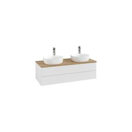 Villeroy & Boch V&B Waschtischunterschrank mit Frontstruktur Antao 120x36x50cm, HL, WBP hon. Oa, g wh. Lac ; Villeroy & Boch (K24151GF)