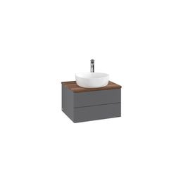 Villeroy & Boch V&B Waschtischunterschrank mit Frontstruktur Antao 60x36x50cm, HL, WBP w wa, Anthrac. m Lac ; Villeroy & Boch (K18152GK)