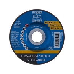 Pferd TOOLS Schruppscheibe E 115x4,1x22,23 mm Universallinie PSF STEELOX f&uuml;r Stahl/Edelstahl (62011531)