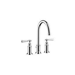 Hansgrohe 3-Loch-Waschtischarmatur 180 Axor Montreux A 175mm, m Hebelgr., Zugst.Abl.Gar., chr (16514000)