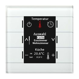 MDT technologies Glas Bedienzentrale Smart mit Farbdisplay,ws BE-GBZW.01)