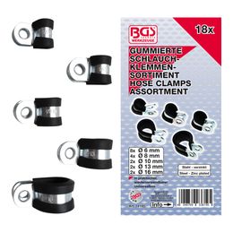 BGS-technic BGS technic | Gummierte Schlauchklemmen-Sortiment | &Oslash; 6 - 16 mm 18-tlg. zum Abklemmen von Schl&auml;uchen geeignet | 4026947019990 (14145)