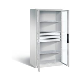 C+P Werkzeugschrank Acurado, H1950xB930xT600mm, Front Lichtgrau, Korpus Lichtgrau (8922-5530) ; C + P M&ouml;belsysteme (8922-5530|S10024)