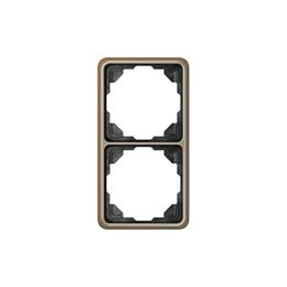 Jung Rahmen 2-fach gold brz waage/senkrecht CD 582 GB (CD582GB)