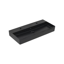 Villeroy & Boch V&B Waschtisch Memento 2.0 100x47cm, gs, 2xHahnloch, o &Uuml;L, P bla C+ ; Villeroy & Boch (4A221KR7)