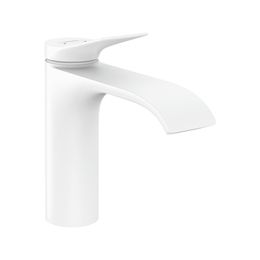 Hansgrohe Waschtisch-Einhebelmischer 110 Vivenis mit Zugstangen-Ablaufgarnitur, mattwei&szlig; (75020700)