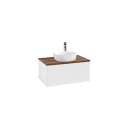 Villeroy & Boch V&B Waschtischunterschrank ohne Frontstruktur Antao 80x36x50cm, HL, WBP w. wal, wh. m Lac ; Villeroy & Boch (K30052MT)
