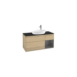 Villeroy & Boch V&B Waschtischunterschrank Finion 120cm, Pl b m, Rg Anthrac. m Lac, Oa ven ; Villeroy & Boch (F952GKPC)