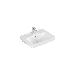 Villeroy & Boch V&B Waschbecken Newo 55x44cm, we, eck., 1 Hahnl., m &Uuml;berlauf ; Villeroy & Boch (4A925501)