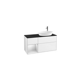 Villeroy & Boch V&B Waschtischunterschrank Finion 120cm, Pl b m, Rg wh. m Lac, glo wh. Lac ; Villeroy & Boch (F922MTGF)