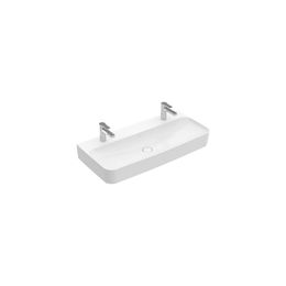 Villeroy & Boch V&B Waschtisch Finion 100x47cm, 2 HL, ohne &Uuml;berlauf, wei&szlig; C+ ; Villeroy & Boch (4168A1R1)