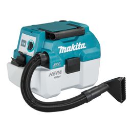 Makita DVC750LZX3 Akku-Staubsauger | 18 V| f&uuml;r trockene Anwendungen| mit HEPA Filter und Schlauch| ohne Akku und Ladeger&auml;t|)