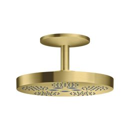 Hansgrohe Kopfbrause Axor One mit Deckenanschluss, 2jet, brushed brass (48494950)
