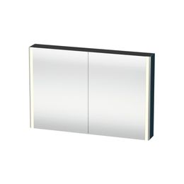 Duravit Universal-Spiegelschrank XSquare 120x80x15,5cm, blau s-matt, 2 T&uuml;r, LED (XS7114098980000)