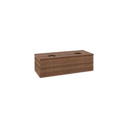 Villeroy & Boch V&B Waschtischunterschrank mit Frontstruktur, mit Beleuchtung Antao 120x36x50cm, WBP-farbe w. wal, w. walnut ; Villeroy & Boch (L24112HM)