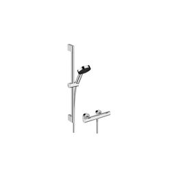Hansgrohe Brause-Set Pulsify Select S 669mm Brausestange + Handbrause, 3jet, chrom (24262000)