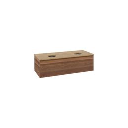 Villeroy & Boch V&B Waschtischunterschrank mit Frontstruktur, mit Beleuchtung Antao 120x36x50cm, WBP-farbe hon. Oa, w. wal ; Villeroy & Boch (L35111HM)