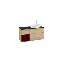 Villeroy & Boch V&B Waschtischunterschrank Finion 120cm, Pl bla m, Reg Peo m Lac, Oa ven ; Villeroy & Boch (F922HBPC)