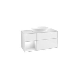 Villeroy & Boch V&B Waschtischunterschrank Finion 120cm, Pl w m, Rg g wh. Lac, glo wh. Lac ; Villeroy & Boch (FA61GFGF)