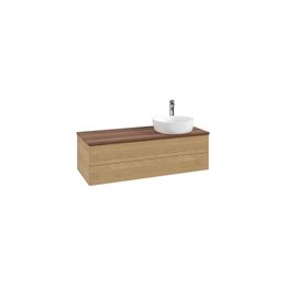 Villeroy & Boch V&B Waschtischunterschrank ohne Frontstruktur Antao 120x36x50cm, HL, WBP w. wal, hon. Oa ; Villeroy & Boch (K23052HN)