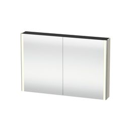 Duravit Universal-Spiegelschrank XSquare 120x80x15,5cm, Taupe, 2 T&uuml;r, LED (XS7114091910000)