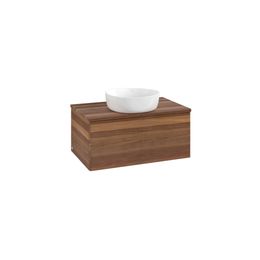 Villeroy & Boch V&B Waschtischunterschrank ohne Frontstruktur Antao 80x36x50cm, WBP-farbe w. wal, w. walnut ; Villeroy & Boch (K30012HM)