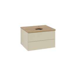 Villeroy & Boch V&B Waschtischunterschrank mit Frontstruktur -Beleuchtung Antao 60x36x50cm, HL, WBP hon. Oa, si Gr m Lac ; Villeroy & Boch (L18151HJ)