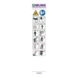 Munk Hinweis-Aufkleber f&uuml;r Montagetritt Aufkleber 19301 (019139)