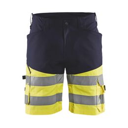 BLAKL&Auml;DER Blakl&auml;der Warnschutz-Shorts, gelb / marineblau, Konfektionsgr&ouml;&szlig;e DE: 54 (154118118933C54)