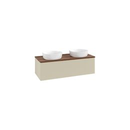 Villeroy & Boch V&B Waschtischunterschrank mit Frontstruktur, mit Beleuchtung Antao 120x36x50cm, WBP w. wal, si Gr m Lac ; Villeroy & Boch (L35112HJ)