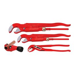 Rothenberger Zangenset Eckrohrzange 1" - 1.1/2" + Wapu SP 10 + Tube Cutter 35 (070135X)