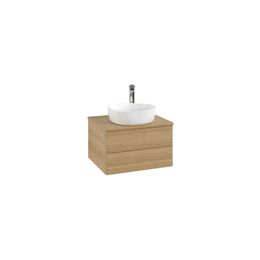 Villeroy & Boch V&B Waschtischunterschrank mit Frontstruktur -Beleuchtung Antao 60x36x50cm, HL, WBP hon. Oa, hon. Oa ; Villeroy & Boch (L18151HN)