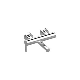 KEUCO Wand-Waschtisch-Einhebelmischer Plan blue Aluminium-finish, 199mm, Aufputz (53921170220)