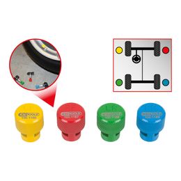 KS Tools RDKS / TPMS Reifenentl&uuml;fter-Satz, 4-teilig (100.1185)