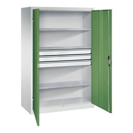 C+P Werkzeugschrank mit Schubladen Acurado, 1950x1200x600mm, 7035/6011 ; C + P M&ouml;belsysteme (8932-5030|S10353)