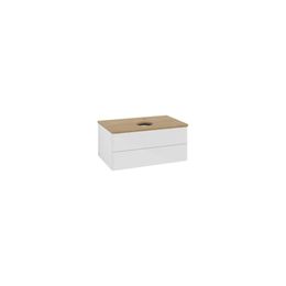 Villeroy & Boch V&B Waschtischunterschrank ohne Frontstruktur Antao 80x36x50cm, HL, WBP hon. Oa, glo wh. Lac ; Villeroy & Boch (K19051GF)