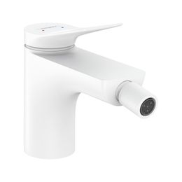Hansgrohe Bidet-Einhebelmischer Vivenis mit Zugstangen-Ablaufgarnitur, mattwei&szlig; (75200700)