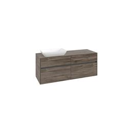 Villeroy & Boch V&B Waschtischunterschrank Collaro 140x54,8x50cm, WT links, stone oak ; Villeroy & Boch (C11700RK)