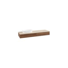 Villeroy & Boch V&B Waschtischunterschrank mit Frontstruktur Antao 160x50cm, WBP-farbe botti., warm walnut ; Villeroy & Boch (K15113HM)